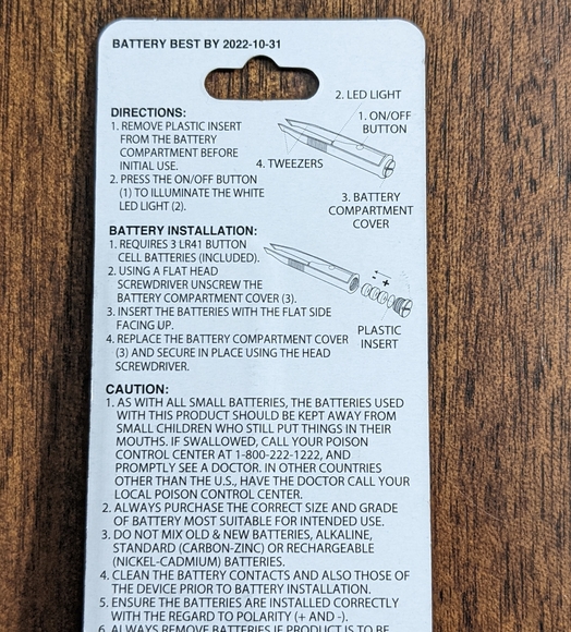 Makeup | New Led Lighted Tweezers Button Cell Batteries Included | Poshmark